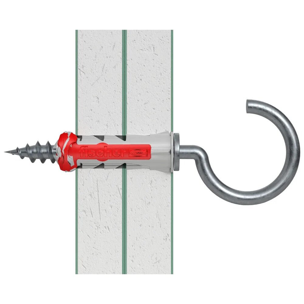 Дюбель Fischer DUOPOWER, для бетона, газобетона, кирпича, 10х50 мм
