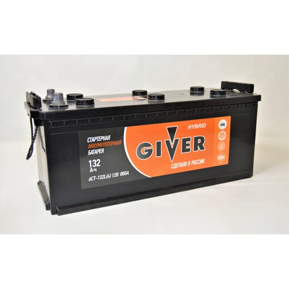 Аккумулятор Giver HYBRID 6CT -132 росс. конус 132N(4)-AAЧ-АЧ-0