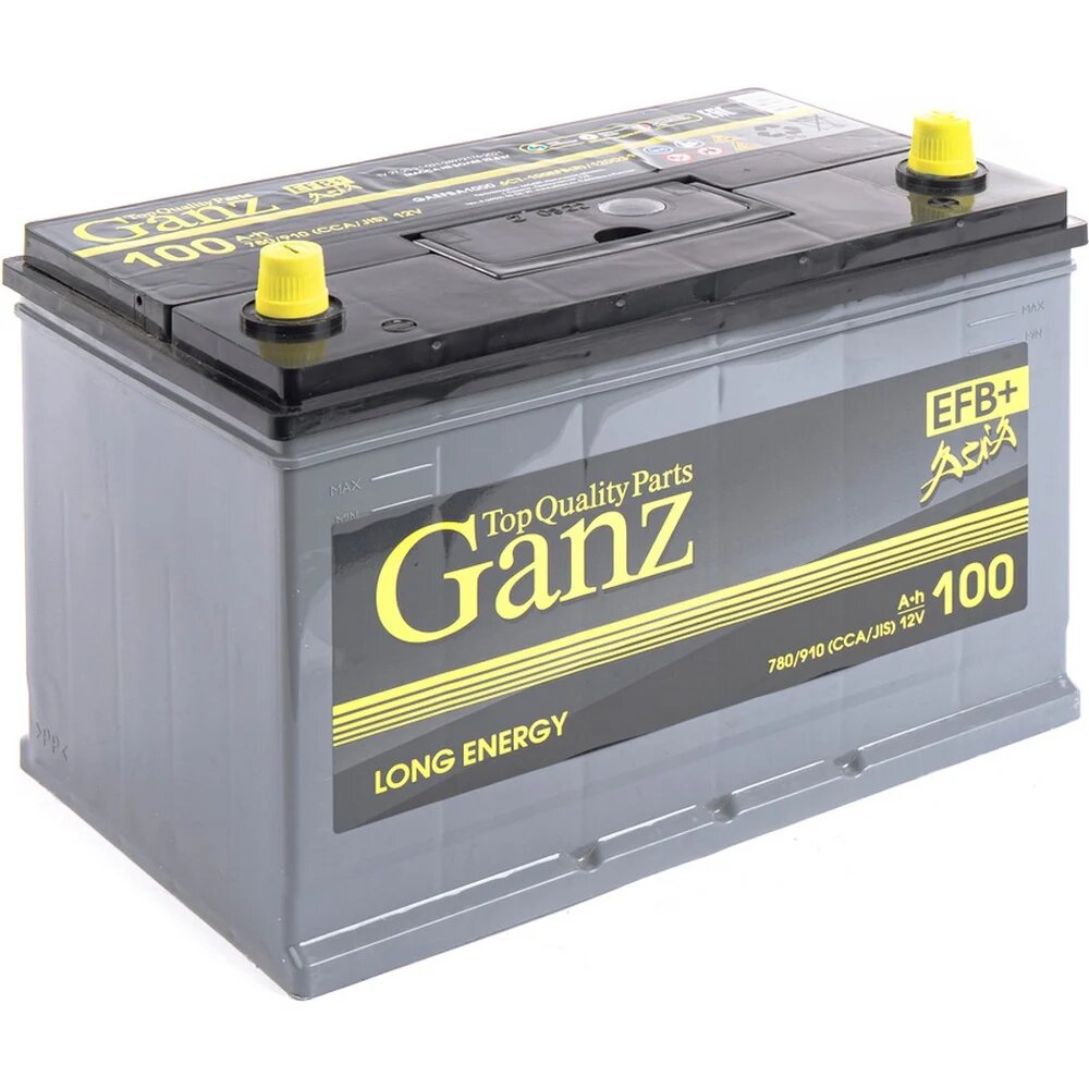 Аккумулятор Ganz ASIA EFB 100 А/ч Обратная R+ 306x175x225 EN780 А GAEFBA1000