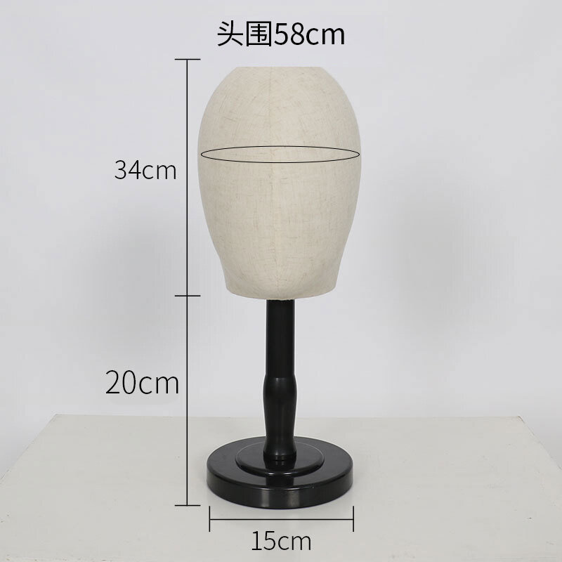 Манекен головы, подставка для париков, головных уборов и шляп, манекен головы с тканевой обивкой, манекен головы для витрины магазина одежды, манекен головы, манекен