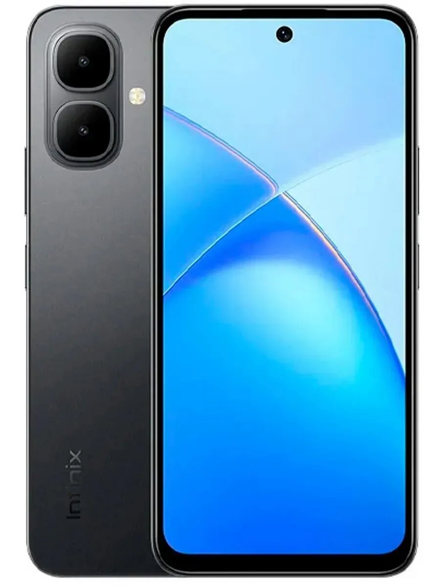 Смартфон INFINIX Smart 10 X6725D 4/128ГБ, 6.67" IPS 120Гц, NFC, 5000мАч, черный