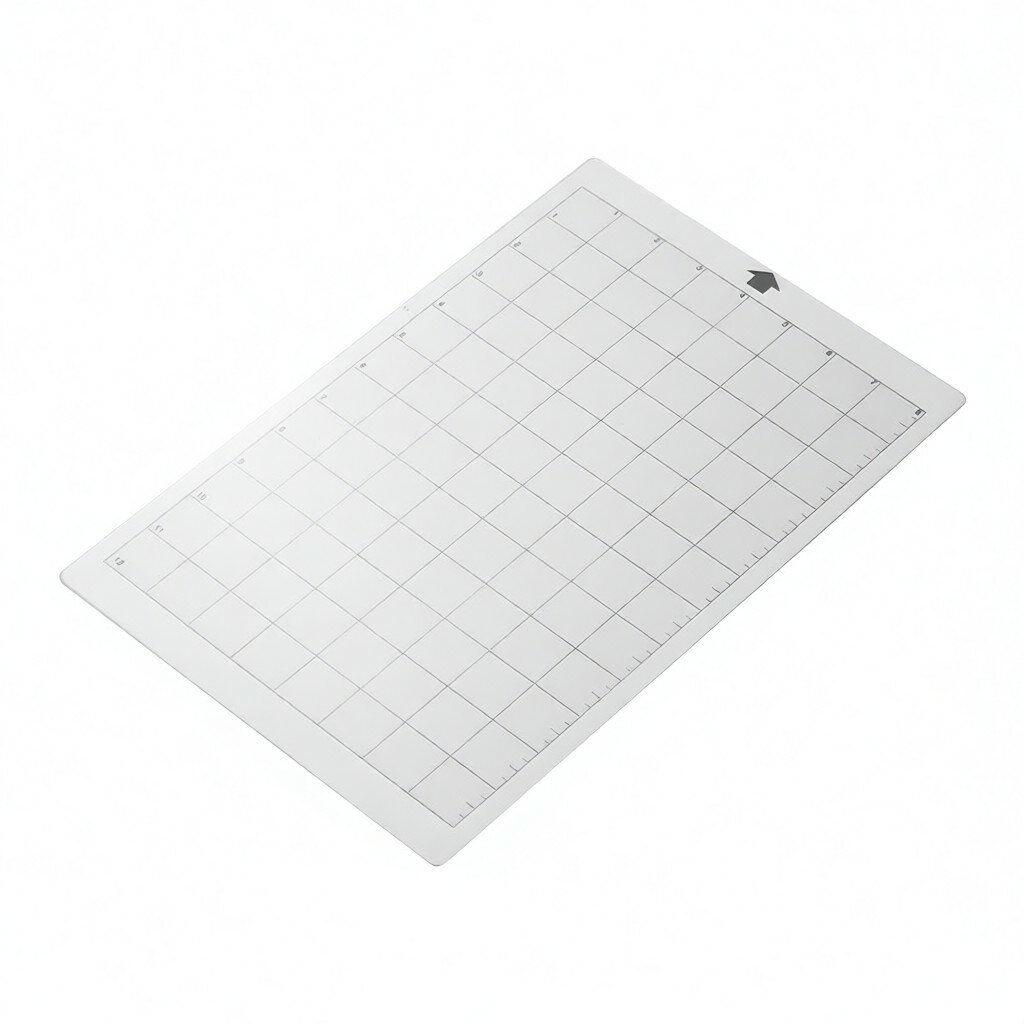 Заменаемая резиновая подложка OLD FOX с измеительной сеткой, прозрачная клеевая, 20,3 х 30,5 см, для машинок-плоттеров Silhouette Cameo, Explore, 1 шт.
