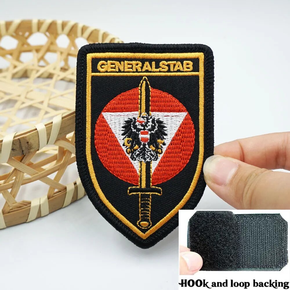 Тактическая нашивка Generalstab с палашем, YA45-3velcro