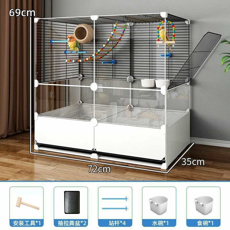 Клетка для птиц, клетка для попугаев, клетка для волнистых попугаев, клетка для корелл, большая роскошная вилла, маленькая клетка для птиц, защищенная от солнца, для домашнего использования