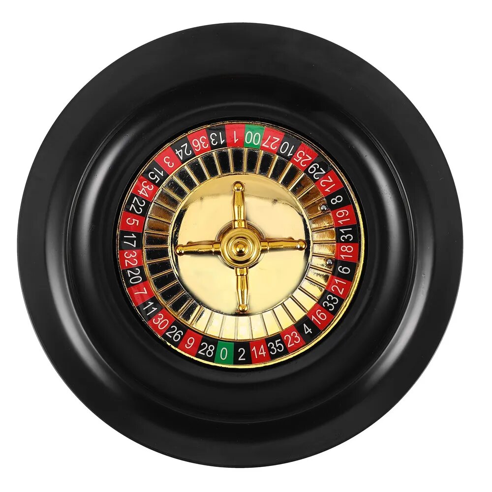 Чёрная Призовая Рулетка Для Казино Игры На Дому 17x17x4 См