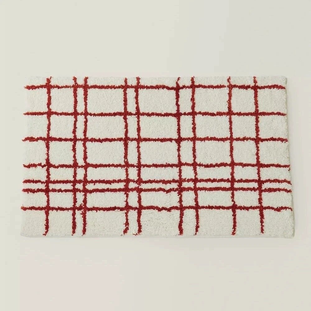 Минималистичный ковер в корейском стиле с бархатным покрытием, идеально подходящий для спальни, гостиной, прикроватной зоны, мягкий, удобный, нескользящий, а также для ванной комнаты.