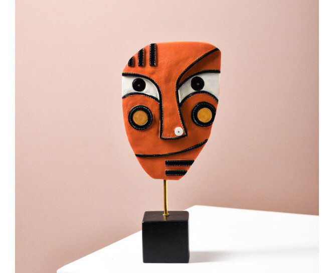 Скульптура из смолы абстрактная для оформления дома High Spirits, ручная работа, статуэтки для книжных полок, ТВ-стойки, гостиной, столовой, спальни, офисного стола, шкафов, декоративные украшения, подставка устойчивая, для кухни, ванной комнаты,