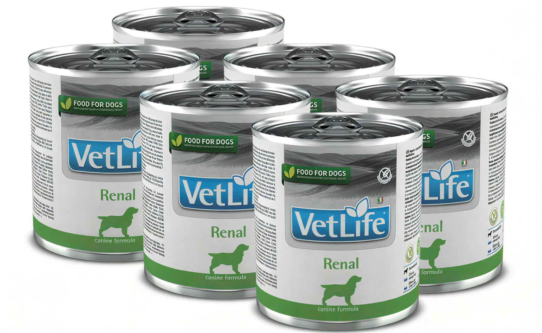 Консервы для собак Farmina Vet Life Renal при заболевании почек, паштет, упаковка 6 шт х 300 гр