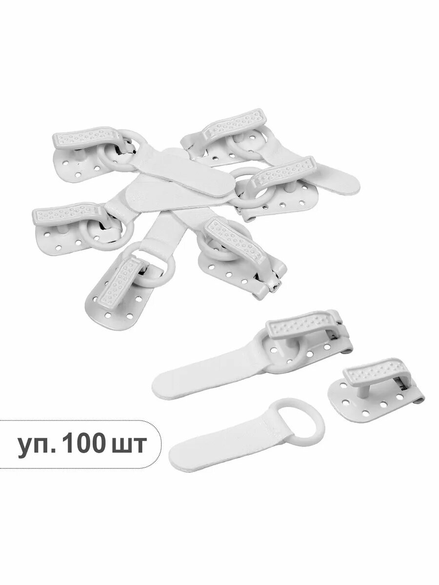 Застежка крючок шубный 100 шт