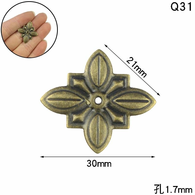 Железный декоративный лист, цинковый сплав, пузырьковый гвоздь, цветочный подложка, круглый лист, деревянная коробка, подарочная коробка, декоративный пузырьковый гвоздь, сплавный подложка