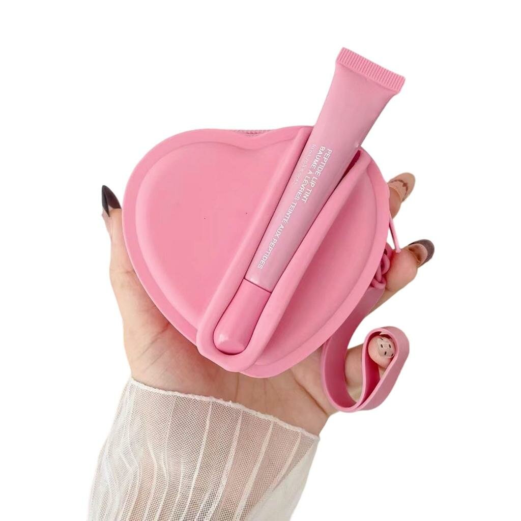 Силиконовый чехол для помад и ключей, Влюбленный Розовый - Нужна упаковка