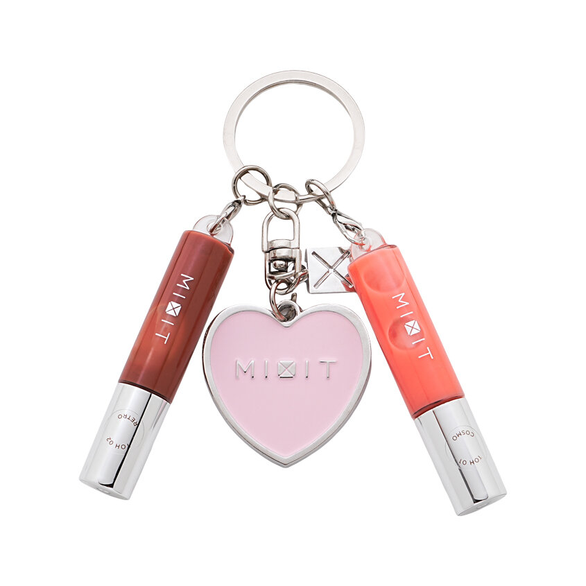 Набор блесков для губ MIXIT OH, MY JUICY LIPS! с брелоком тон Серебристый