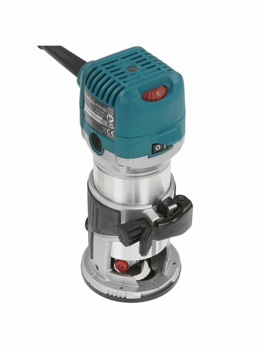Фрезер Makita RT0702C, 710Вт, 34000 об/мин, 6 мм/8 мм, микролифт