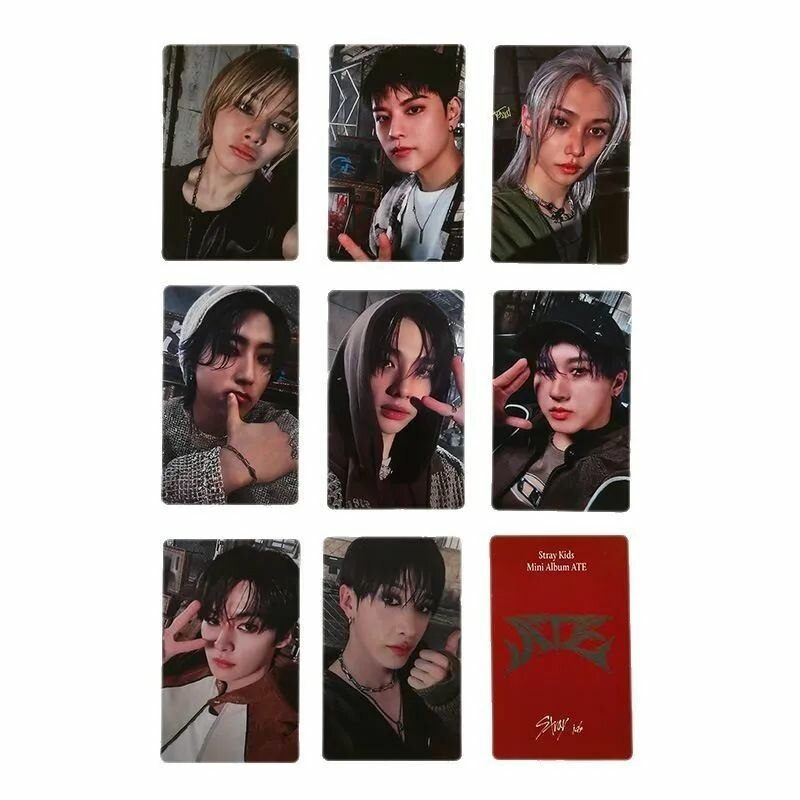 Карточка KPOP Stray Kids HOP ATE, SKZOO FELIX Фотокарточка, Набор 55 штук к поп карты