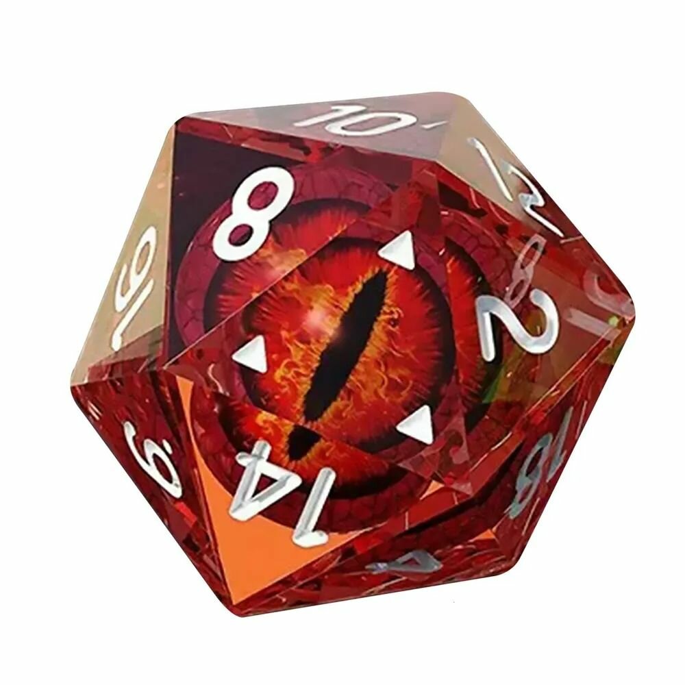 D20 игральная кость с 20 гранями, красный