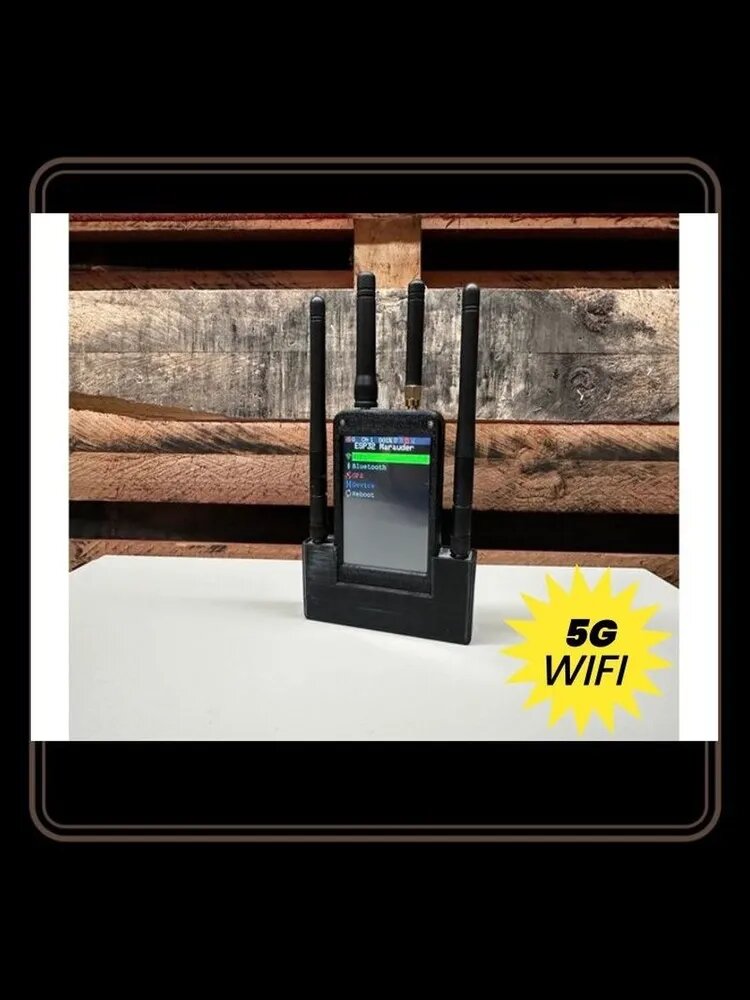Модуль 5G Wi-Fi для Flipper Zero 4 в 1: модуль 433 МГц (CC1101) / модуль ESP32-C5 Predator / модуль GPS-навигации / дисплей Predator диагональю 2,8 дюймаEsp32-c5(5gwifi)