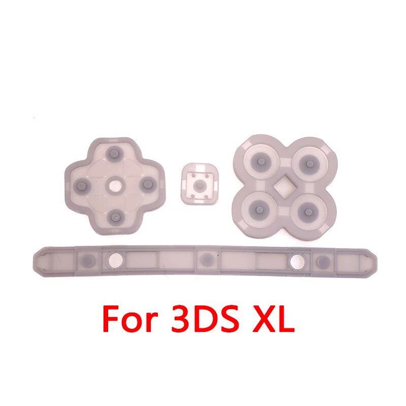 Проводящие силиконовые накладки для кнопок Nintendo 3DS и New 3DS XL 1Set, For 3DS XL