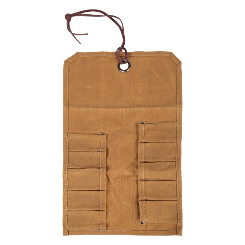 Инструментальный Рулон Из Сверхпрочного Вощеного Холста, Небольшая Сумка Для Инструментов, Сумка для Инструментов для Стамески, Молотка, Выемки, Карманная Сумка Для Хранения, Аксессуар Для Инструмента