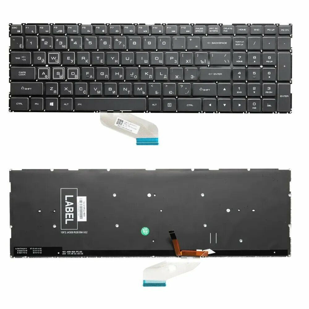 Клавиатура для Thunderobot 911 Air D X, XD Wave D / 911 X Wild Hunter G2, G3 XD . D с RGB подсветкой