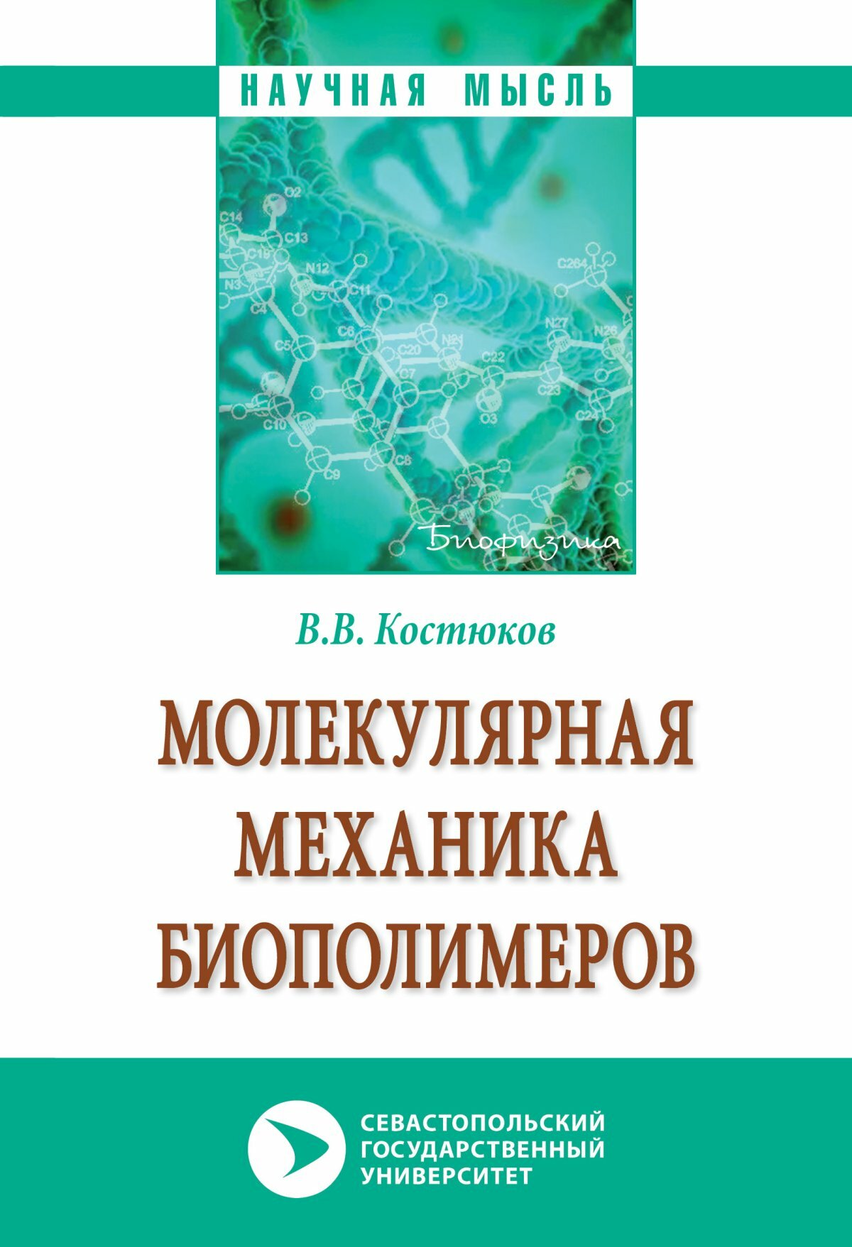 Молекулярная механика биополимеров. Костюков В. В. 2027г, 140с.