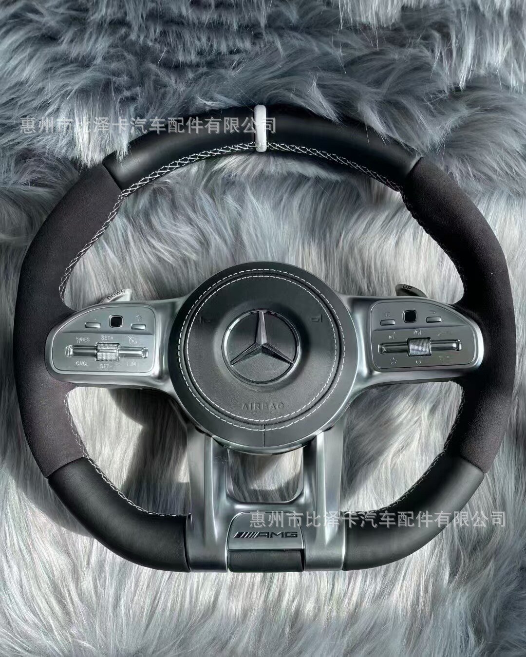 2026 Совместимый модифицированный руль Mercedes-Benz A-Class C-Class E-Class CLA GLK GLC GLE CLS C200 из углеродного волокна AMG сборка