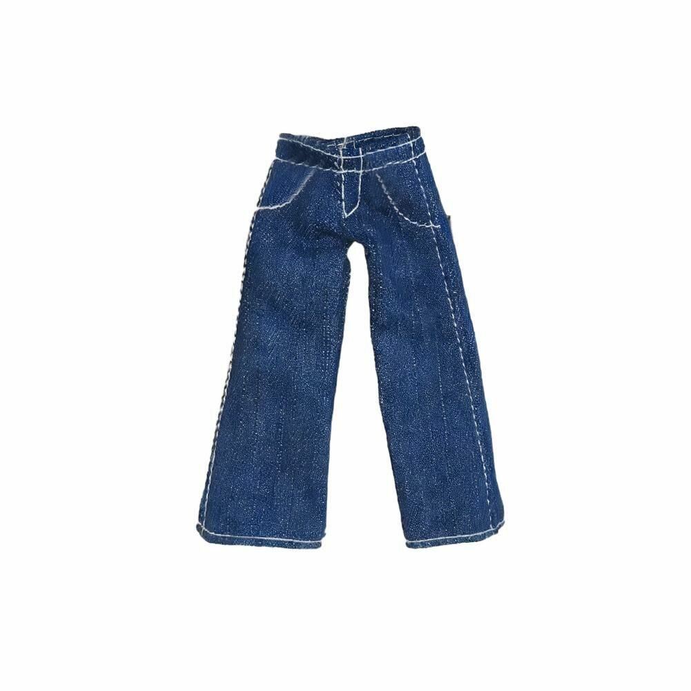 Винтажные свободные джинсы с широкими штанинами, стильный брелок, декоративный аксессуар