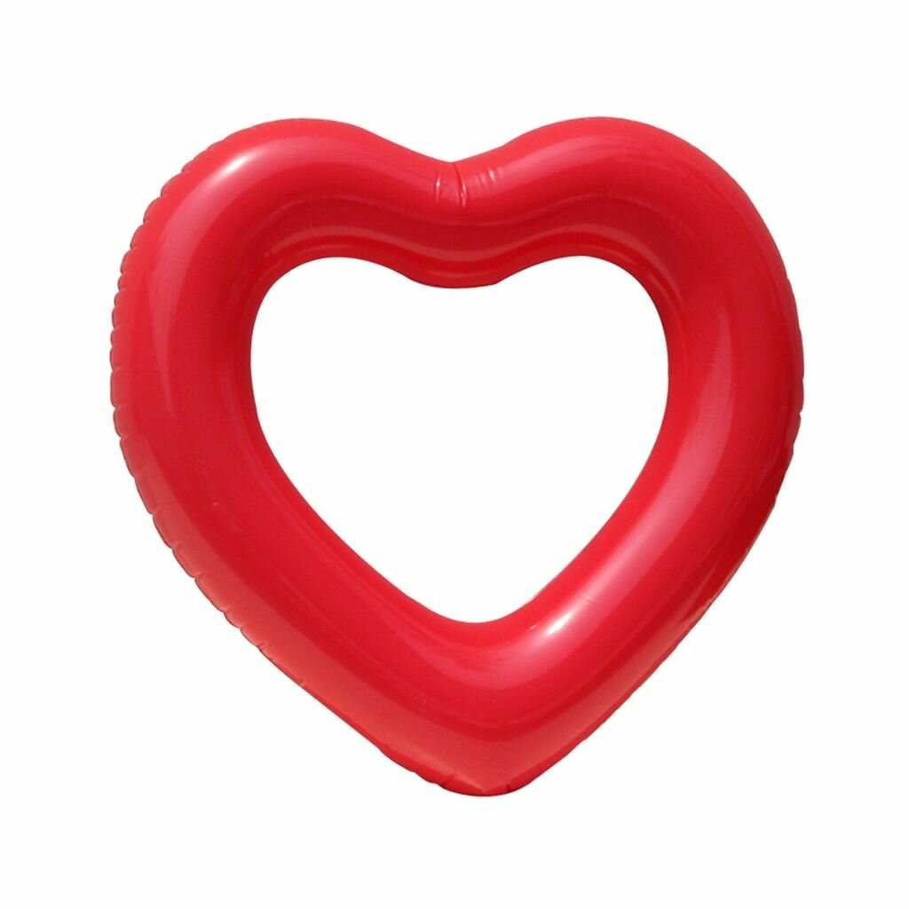 Кольцо для плавания Love для взрослых с персиковым сердечком love увеличенный и утолщенный надувной спасательный круг-90 см красный