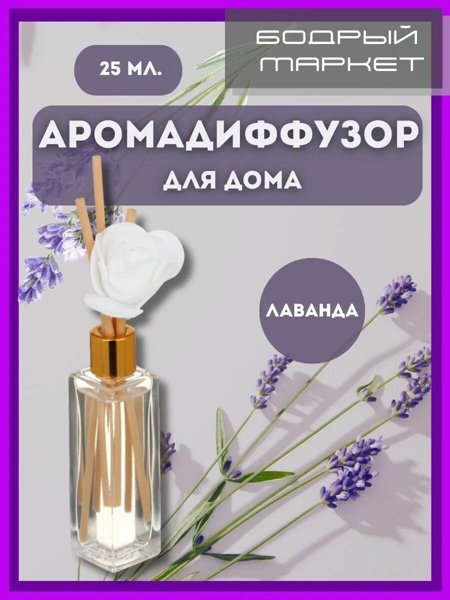 Аромадиффузор для дома с ароматом Лаванды 25 мл.