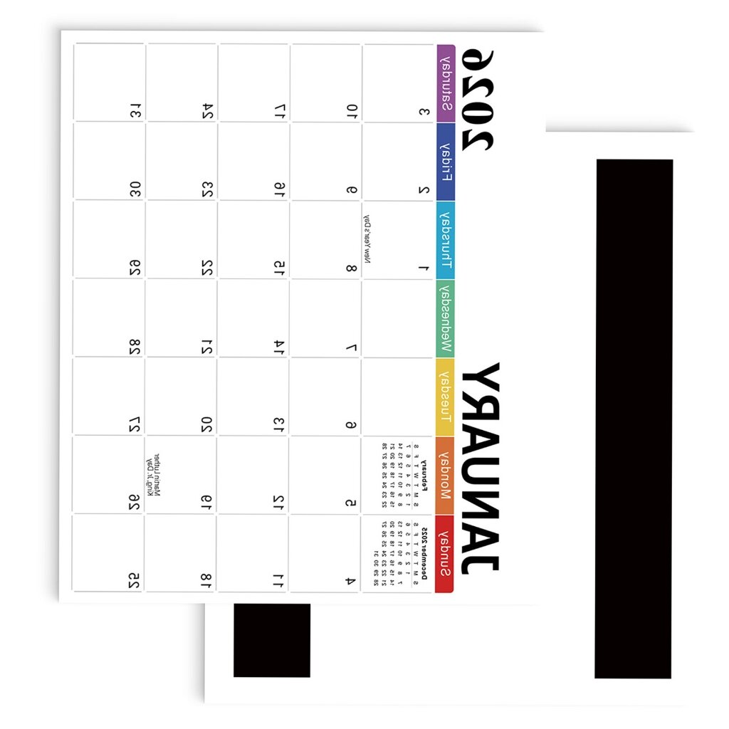 Английский настенный календарь С Магнитной отрывной Наклейкой На Холодильник Calendar-Европейский Стиль