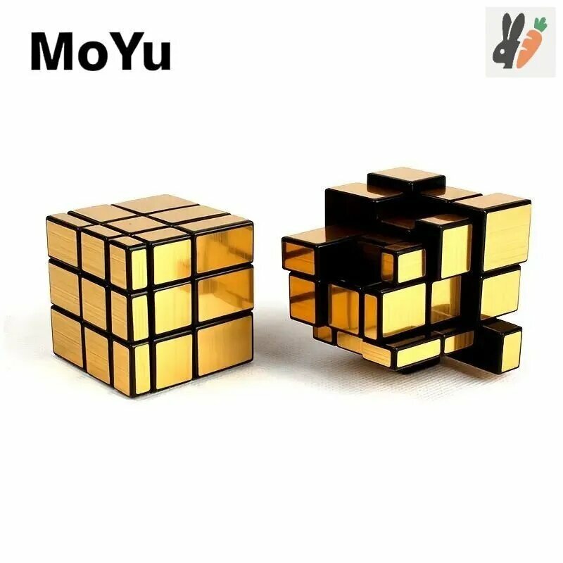 Зеркальный кубик Рубика золото Mirror Blocks 3x3