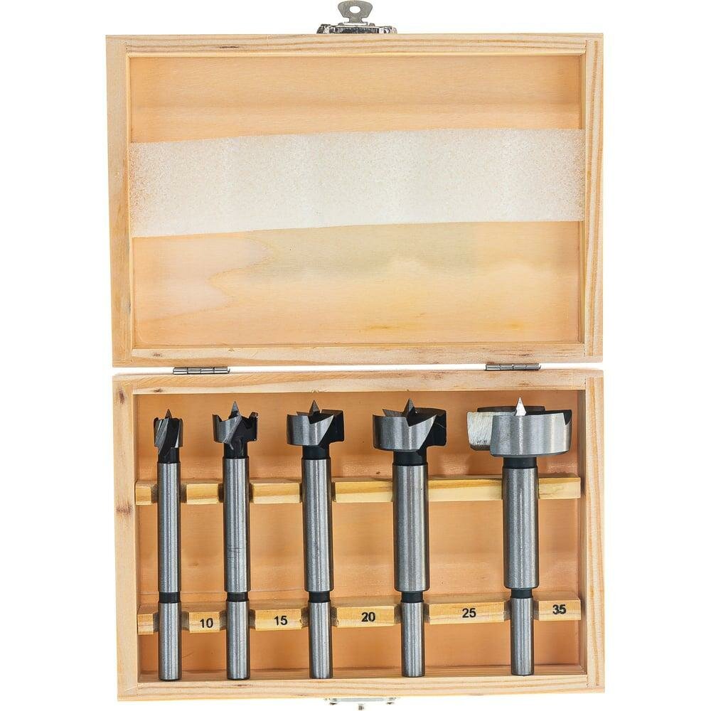 Набор сверл Форстнера (5 шт; 10-35 мм) по дереву SPARTA 704405