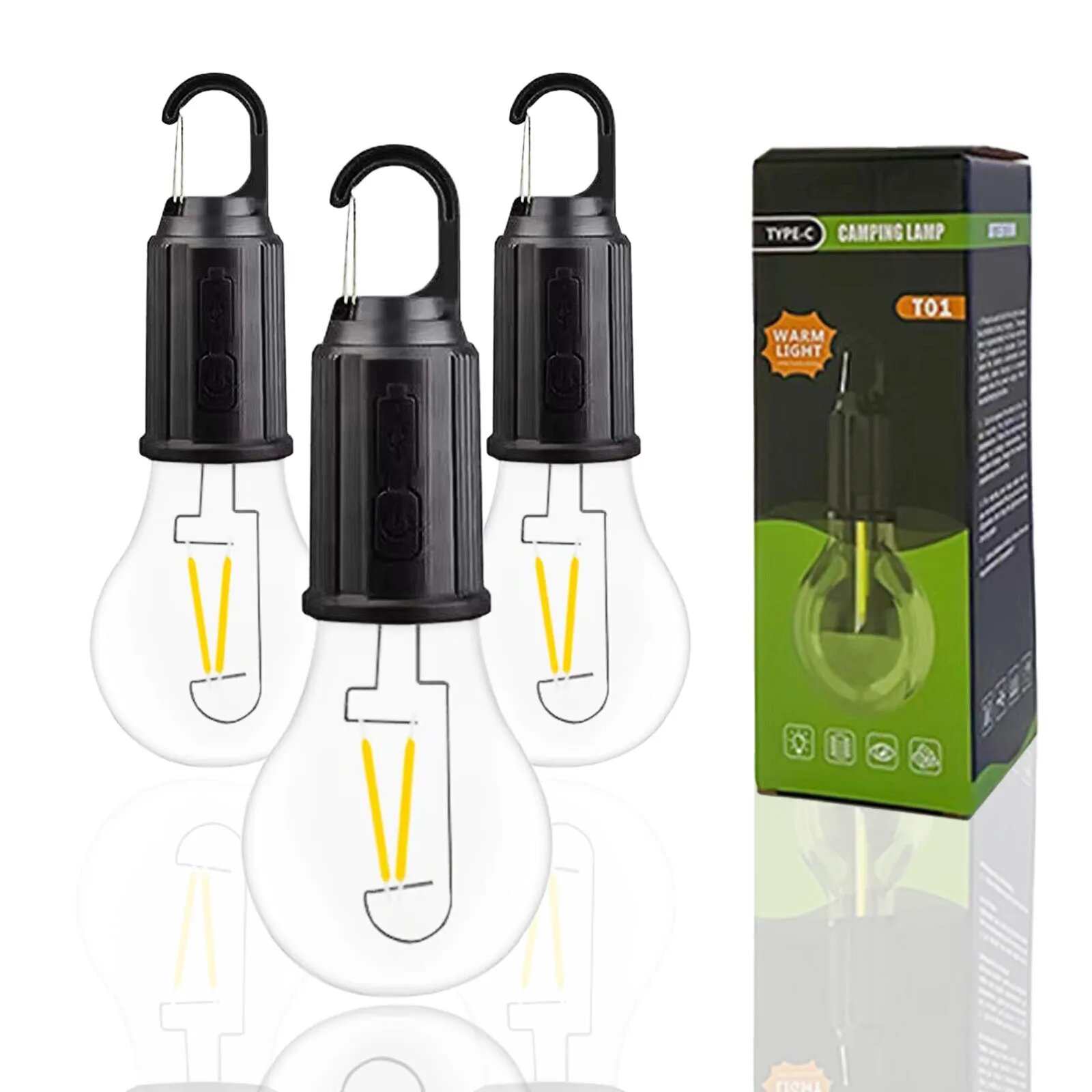 Портативная LED лампа для кемпинга DUTRIEUX, 3 шт
