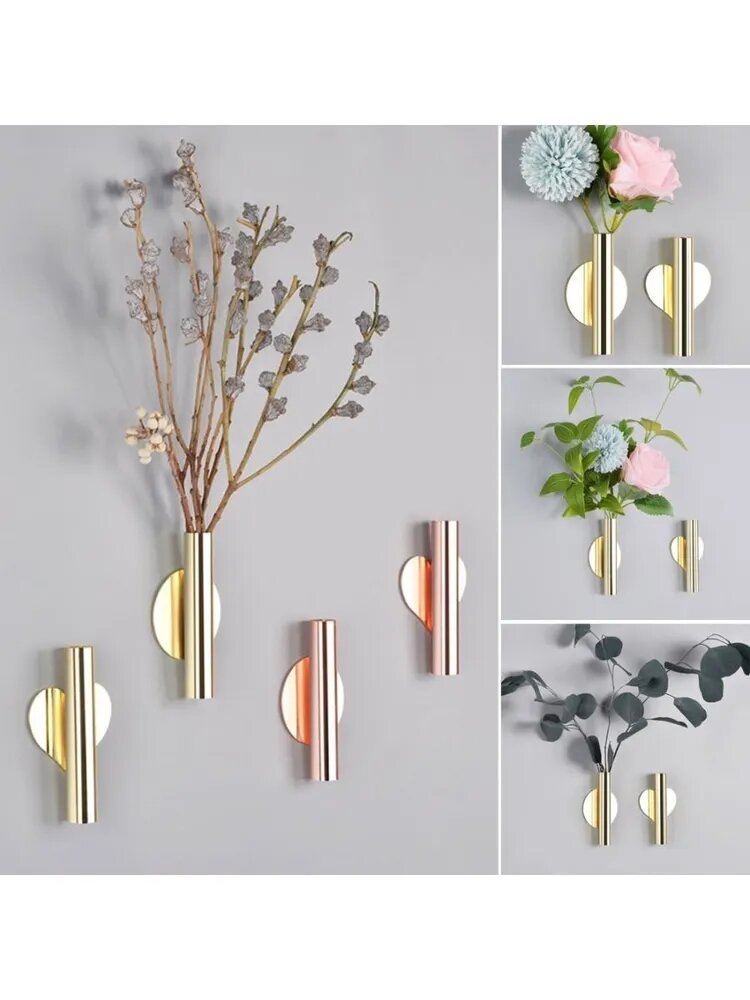 Декоративная настенная ваза держатель для искусственных цветов