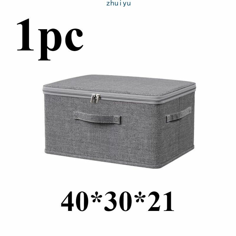 1 40 * 30 * 21 см, складной контейнер большой емкости с катионной мягкой крышкой, предназначенный для домашнего хранения