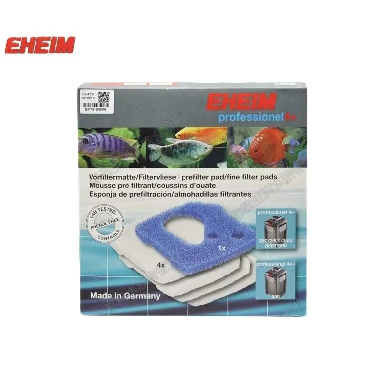 EHEIM Наполнитель для аквариумного фильтра PROFESSIONEL 4+ (2271/2273/2275) Губка синяя + синтепон