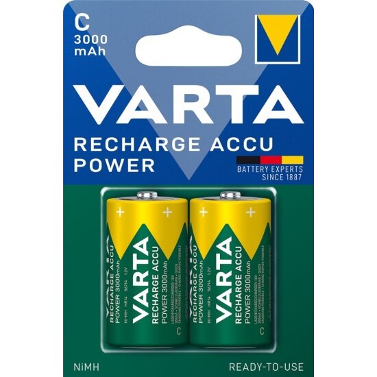 Аккумулятор Varta LR14 C 3000 mAh R2U (уп 2 шт)