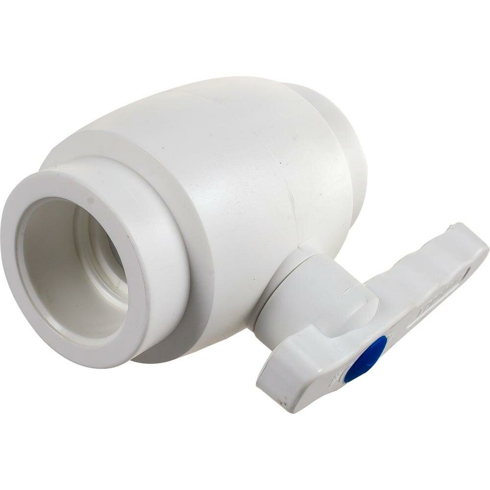 Полнопроходной шаровой кран PRO AQUA PP-R белый d-40 мм PA40014