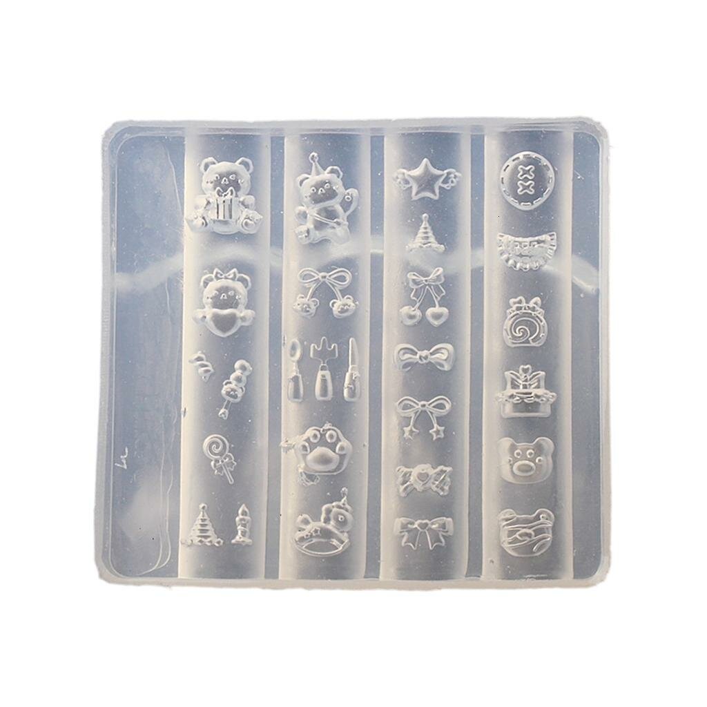 Силиконовые формы для ногтевого дизайна «Бант», Стиль 22