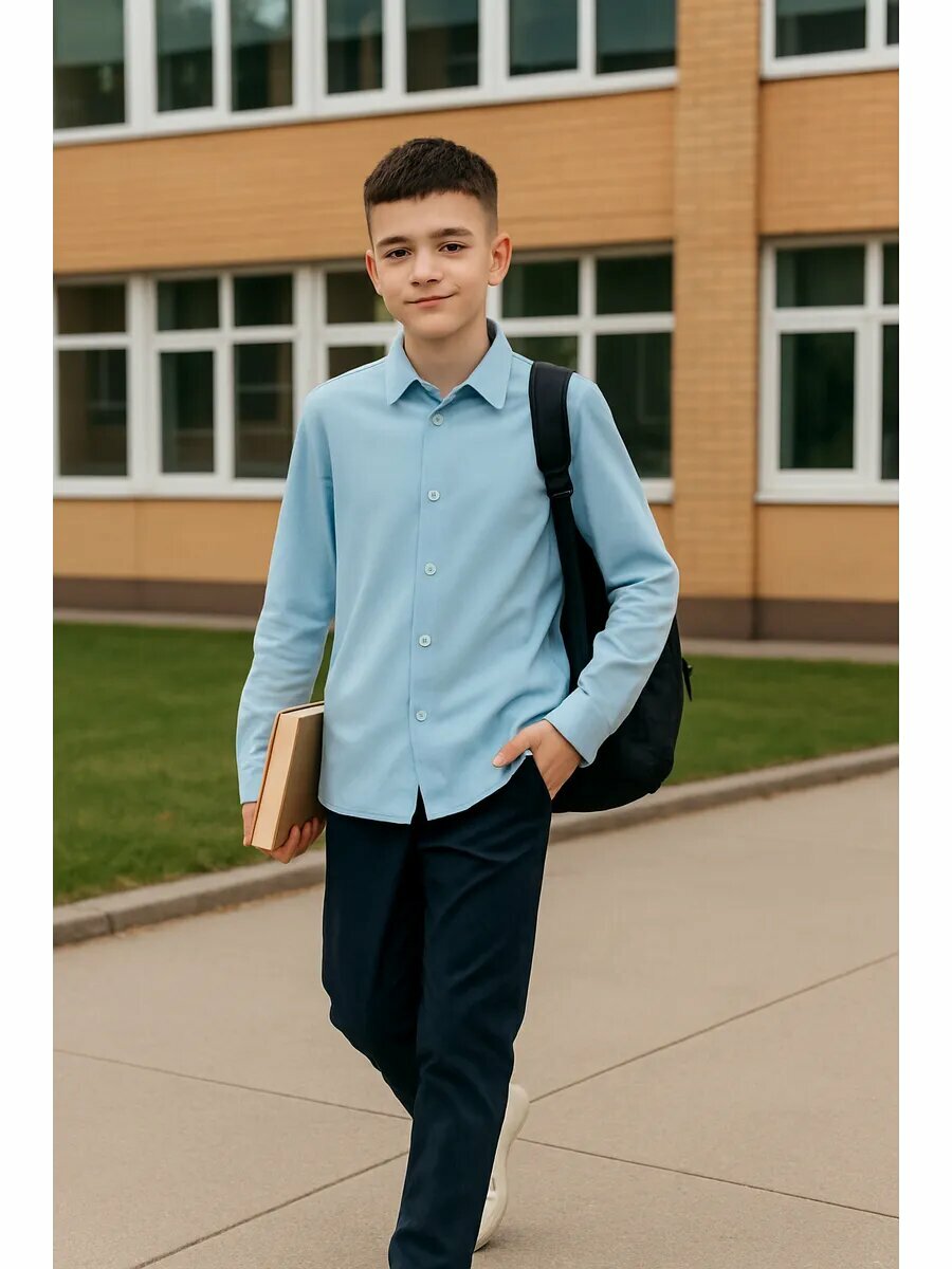 Школьная рубашка для мальчиков
