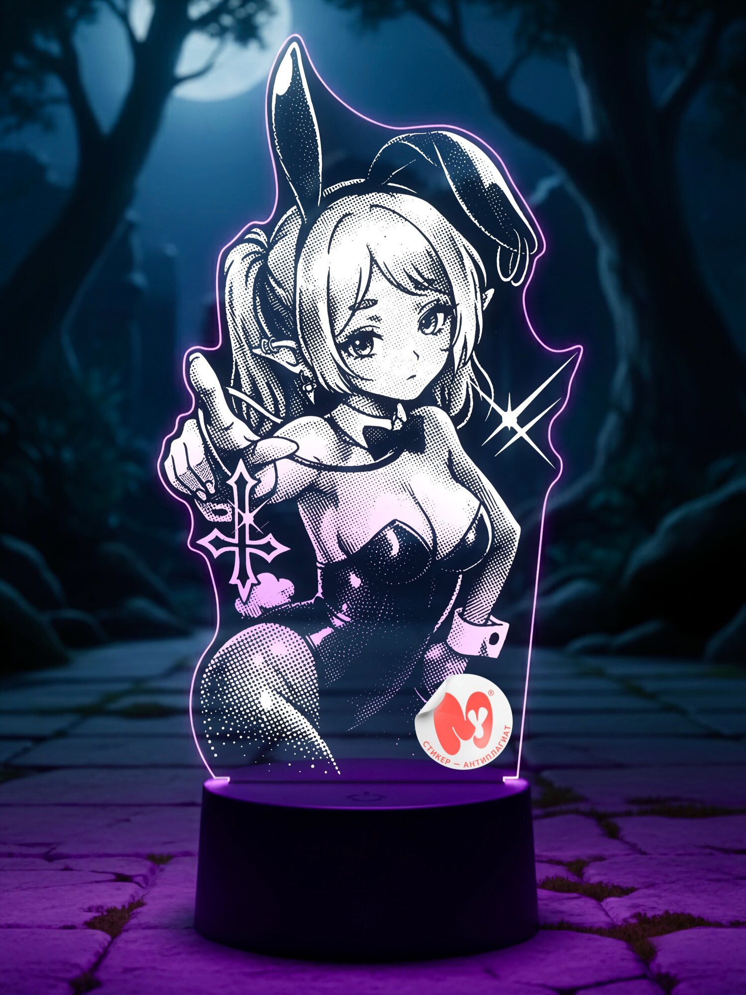 Ночник Аниме Фрирен - Anime Frieren. Подарок фанату аниме и манги — декор в комнату с любимыми персонажами, в стиле отаку и японской анимации.