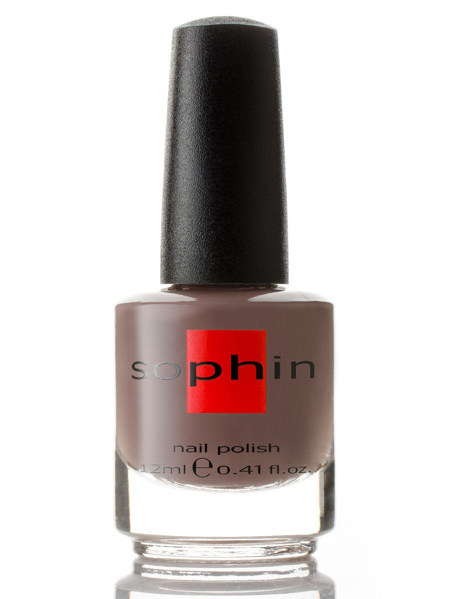Лак для ногтей Sophin Basic Collection , 0310 серо-коричневый, гель-эффект, 12мл
