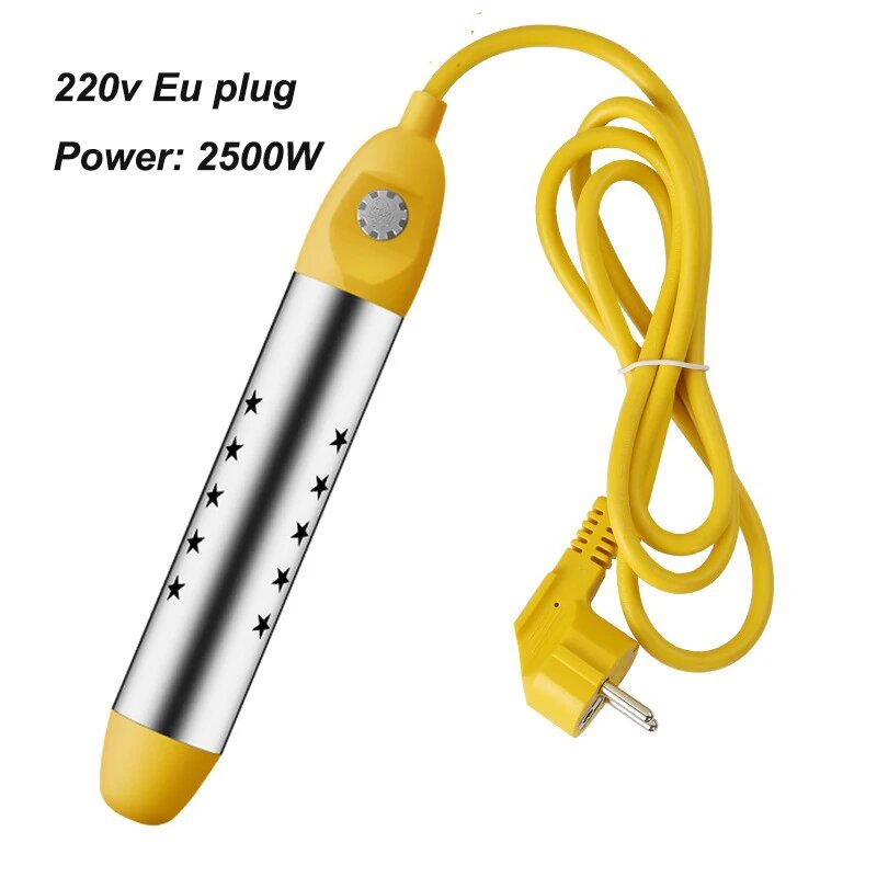 Портативный электрический водонагреватель 2500 Вт для бассейна Yellow EU