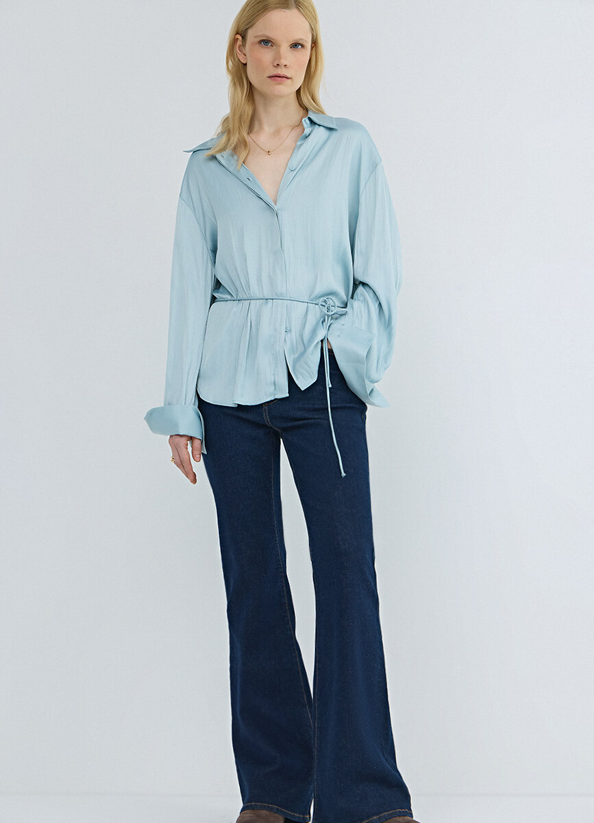 Джинсы клеш 