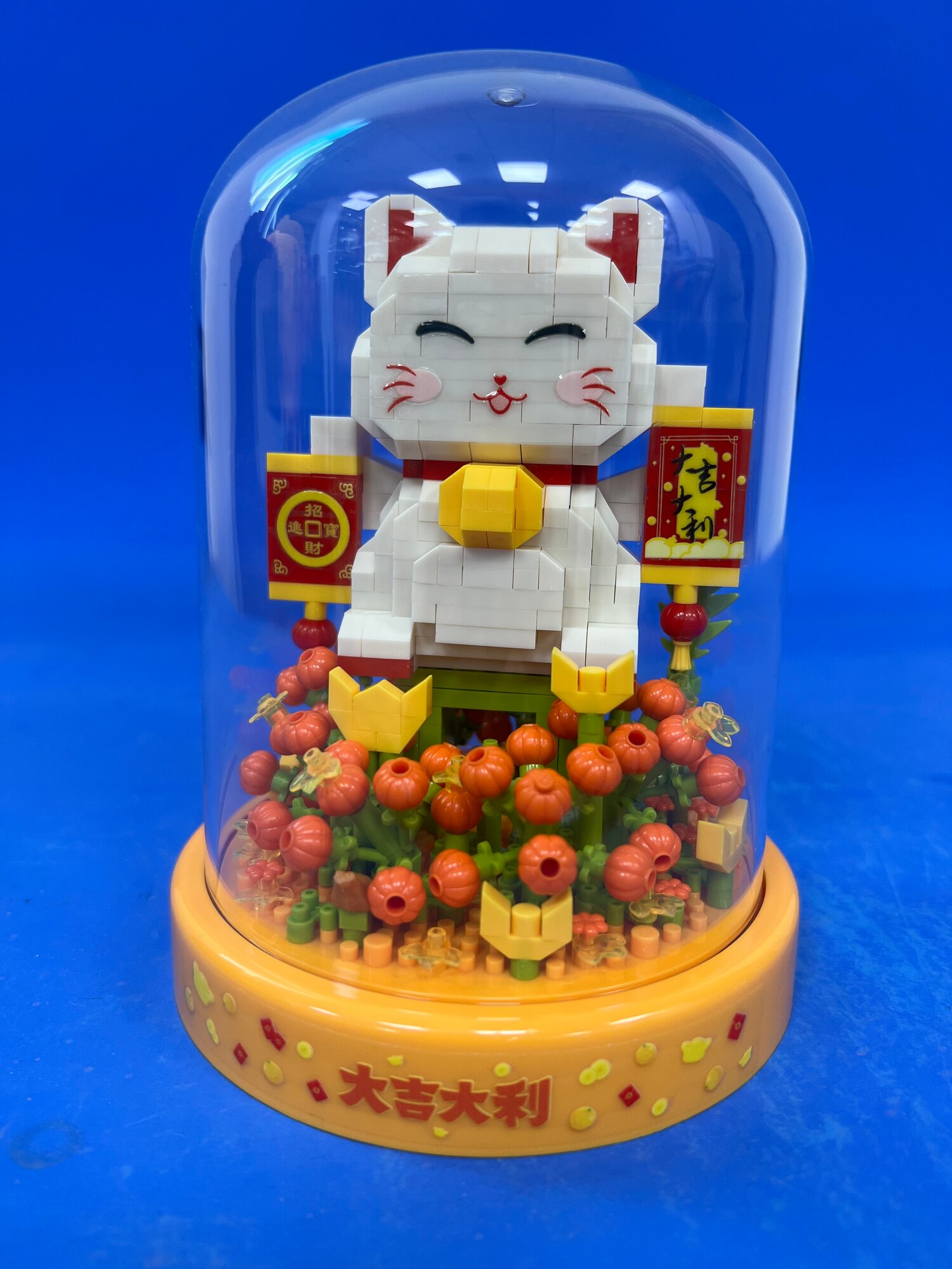 Конструктор 3D Balody Кот на Удачу в Колбе, мини блоки, 644 деталей - BA210823