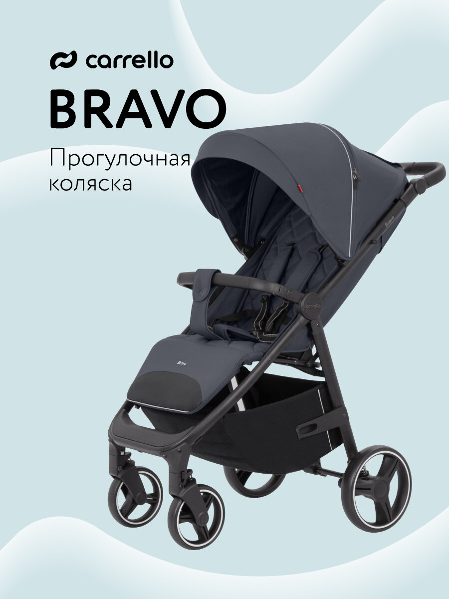 Коляска прогулочная CARRELLO Bravo CRL-8512, всесезонная, Timber Grey