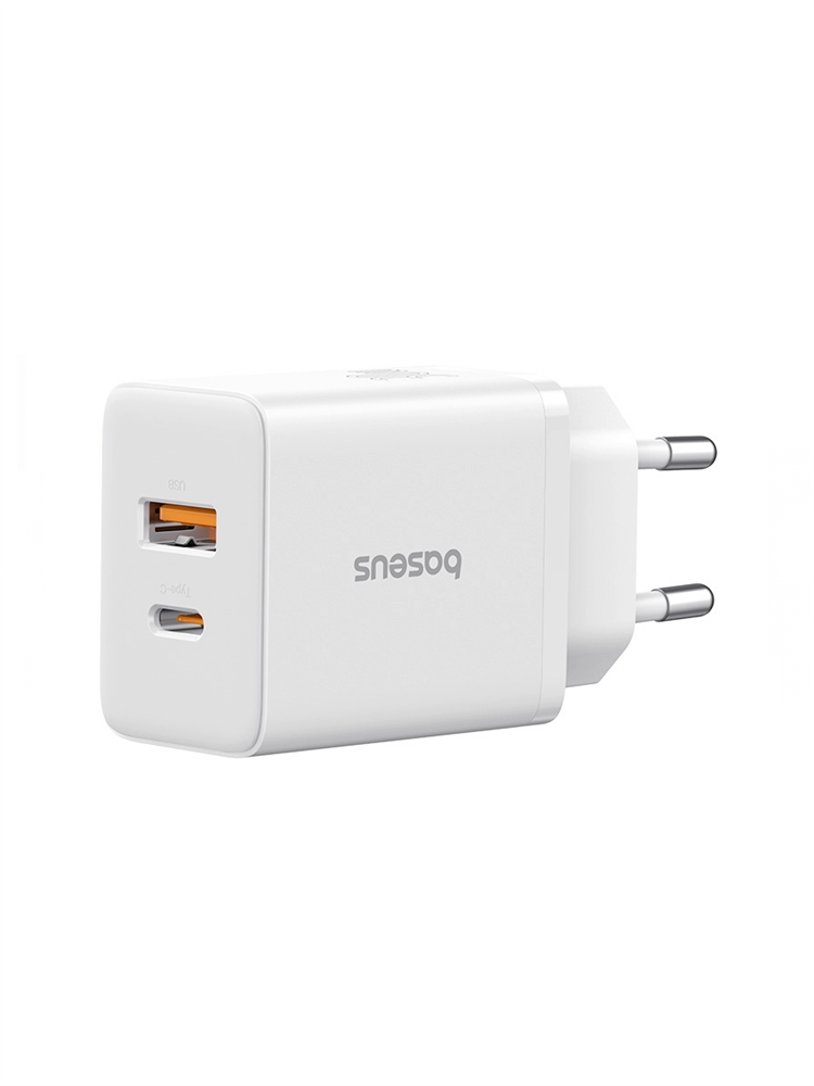 Baseus Сетевое зарядное устройство Baseus Cube PD 30W Fast Charging U+C CCXFK30UE (P10111404213-00) белый