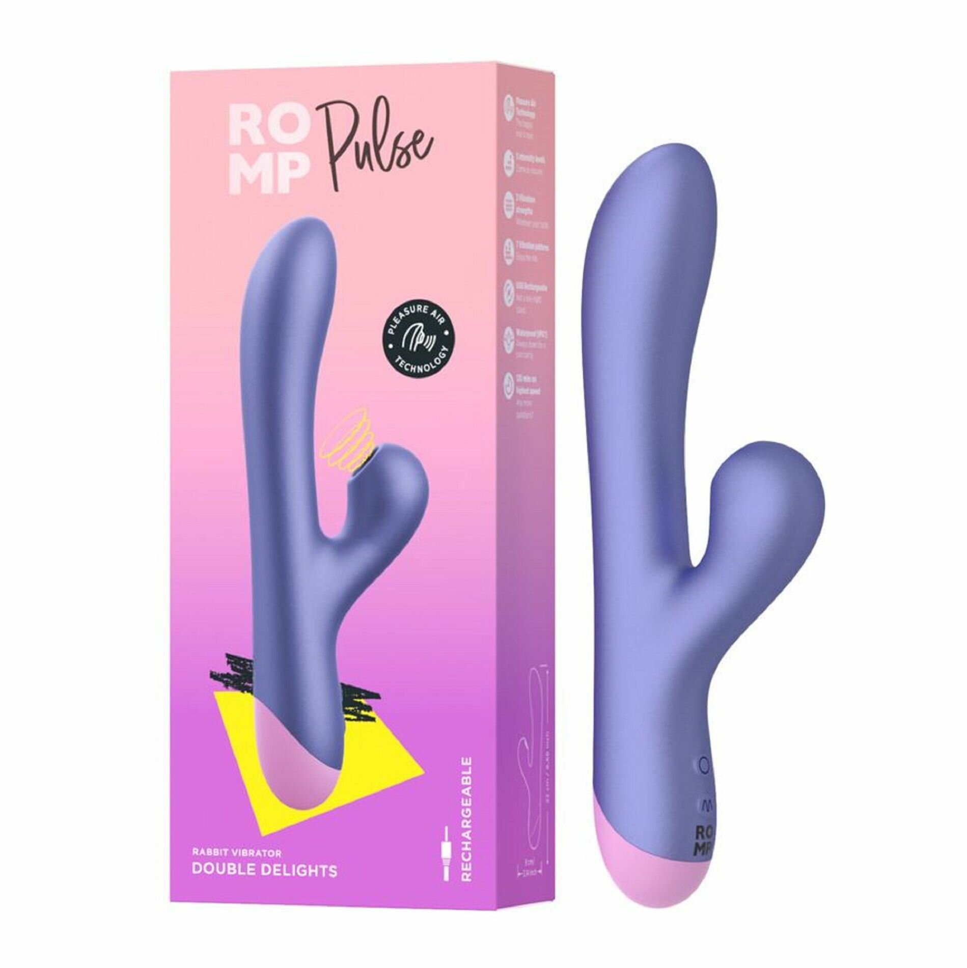 Вибратор Romp Pulse с бесконтактной клиторальной стимуляцией