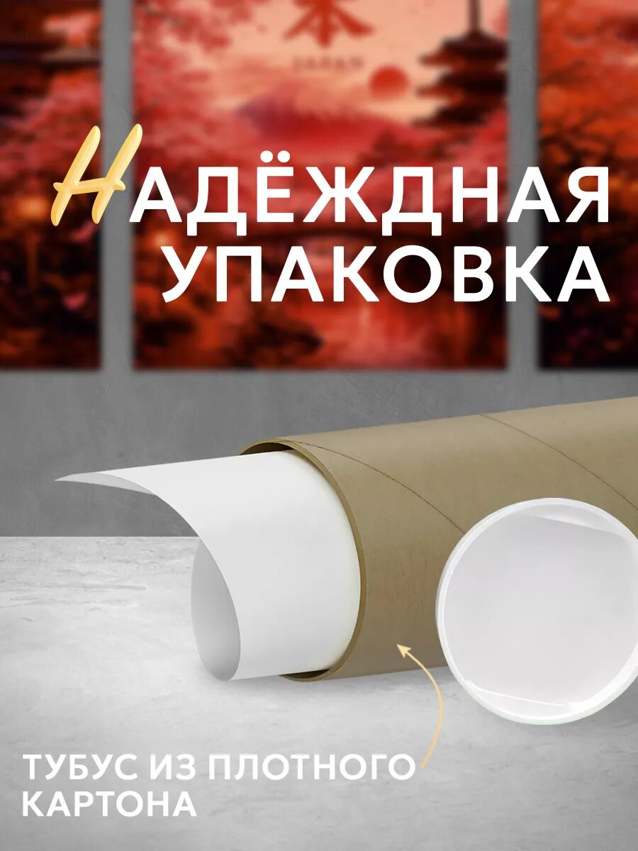 Постеры на стену Интерьерные, набор 3 шт, плотная бумага, формат А3 — фото 1