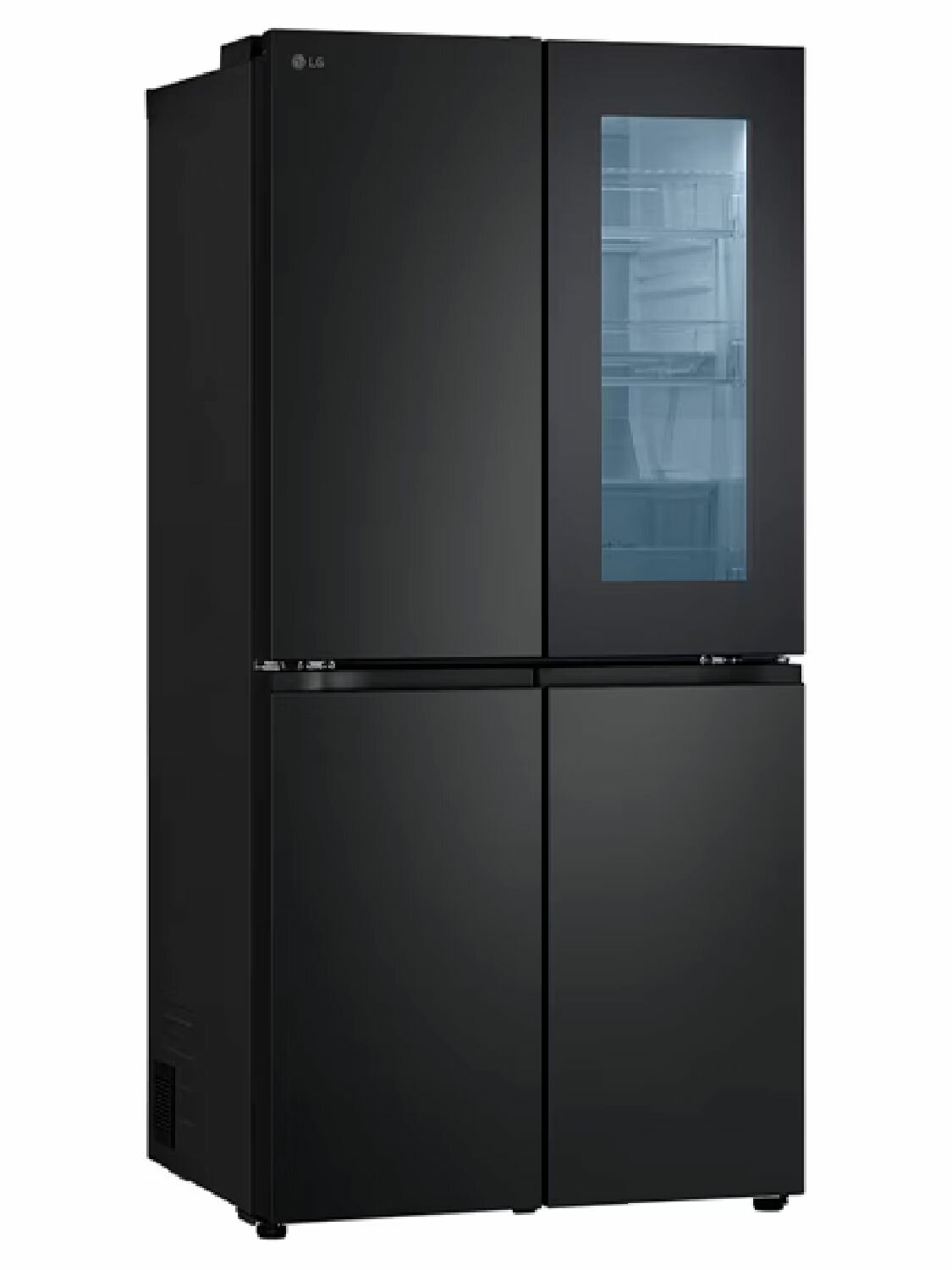 Холодильник LG GC-V22FFBMB, 595 л, Side-by-Side, Режим "Отпуск", Защита от детей, антибактериальная защита, черный