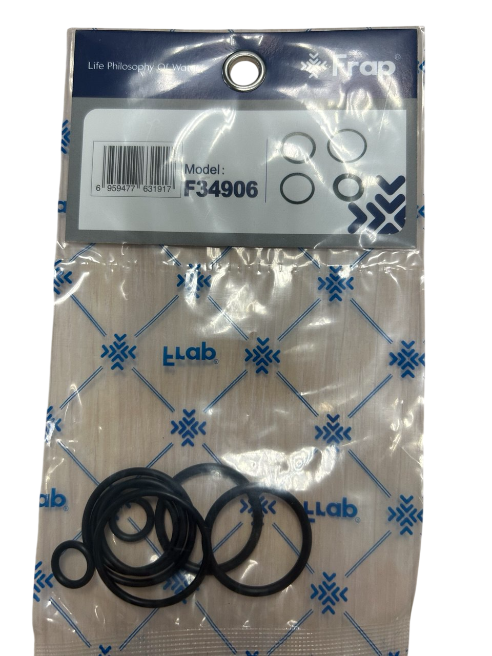 Набор прокладок для смесителя Frap F34906, универсальный, черный, 8 шт